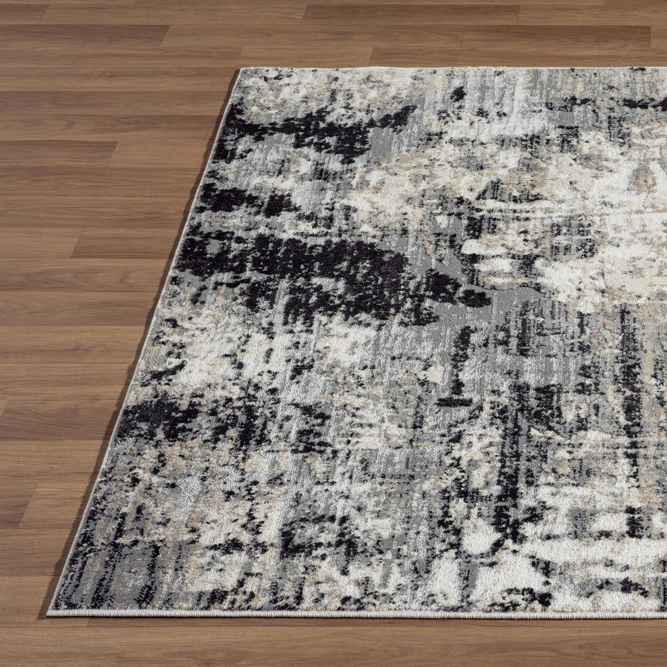 Boho Abstract Area Rug | Luxe Weavers | Textured Carpet