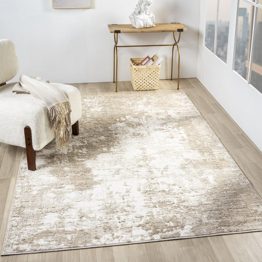 Boho Abstract Area Rug | Luxe Weavers | Textured Carpet