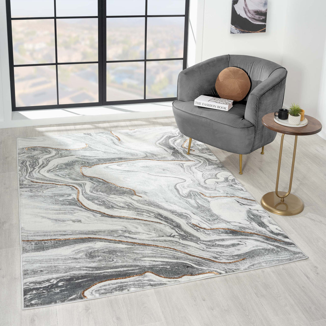 Marble Abstract Area Rug | Luxe Weavers | Abstract Rugs